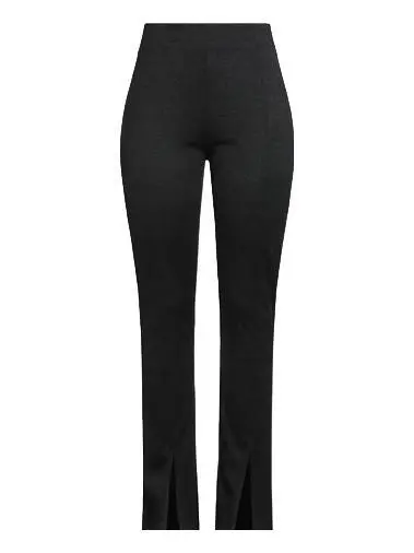 Karl Lagerfeld Straight-leg Metallic Pants - Black