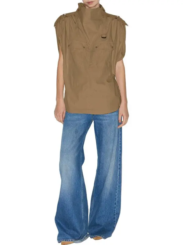 MARANT ETOILE Nemia Top - Khaki