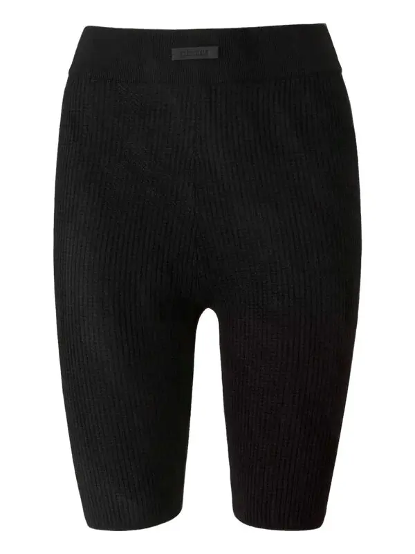 Fear Of God Waffle-knit Biker Shorts - Black