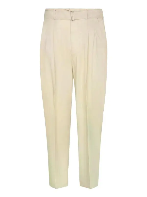 BE ABLE Pleated Belted Trousers - Neutrals