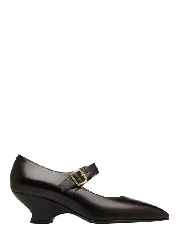 Bally Glendy Pointed-toe Buckle Pumps - Black