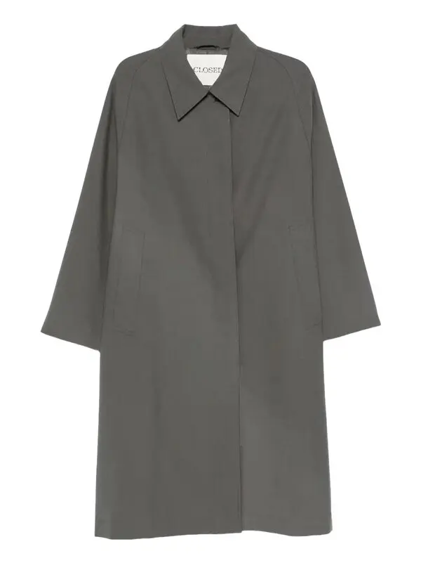 Closed Collared Coat - Grey