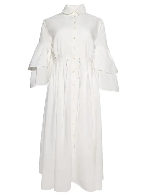 Rosie Assoulin Fiesta Shirt Dress - White