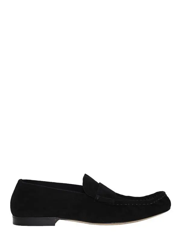 THE ROW Soft Moccasin - Black