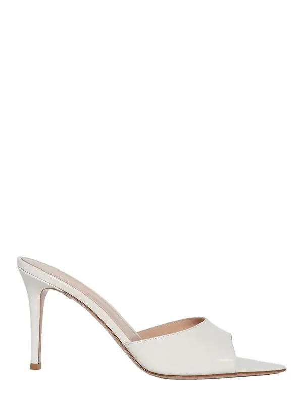 GIANVITO ROSSI Elle 85 High Heel Sandals - White