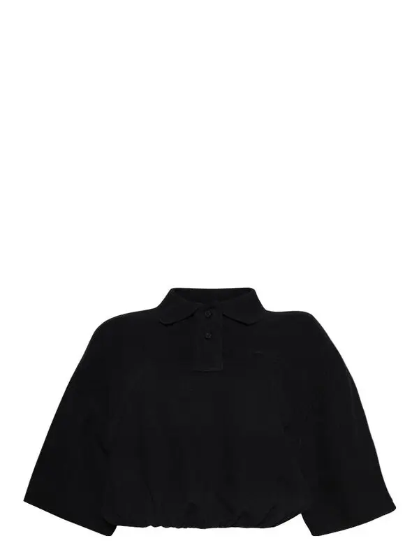 Alexander Wang Deconstructed Polo Shirt - Black