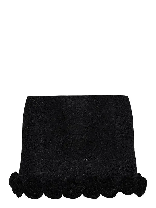 OSÃ©REE Oséree Lumiere Rose Skirt - Black