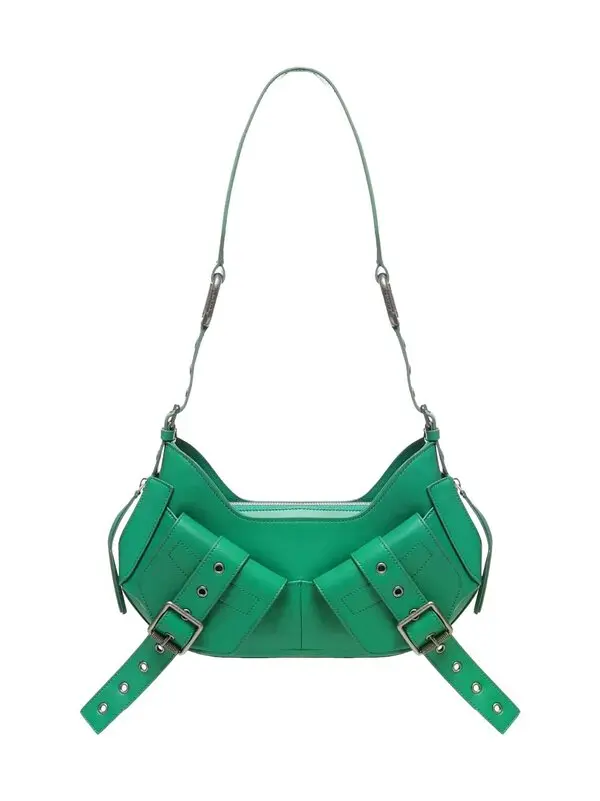 BIASIA Buckle-strap Shoulder Bag - Green