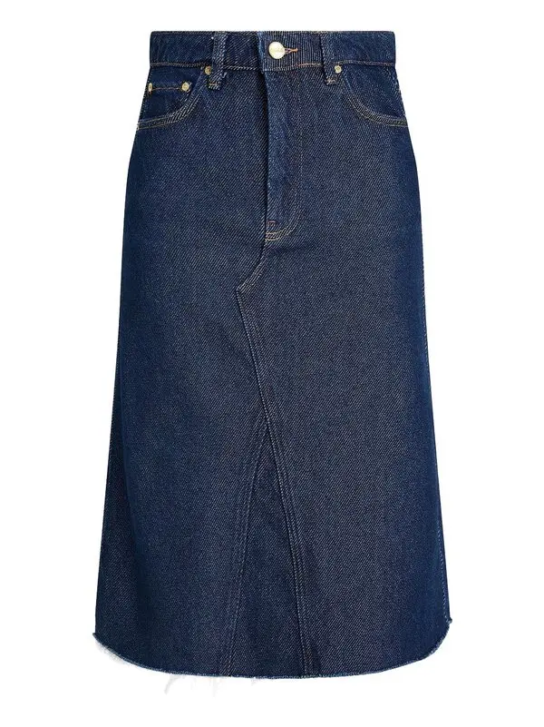 GANNI Denim Skirt - Dark Denim