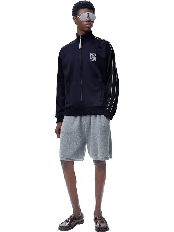Loewe Tracksuit Jacket In Technical Jersey - Dark Navy