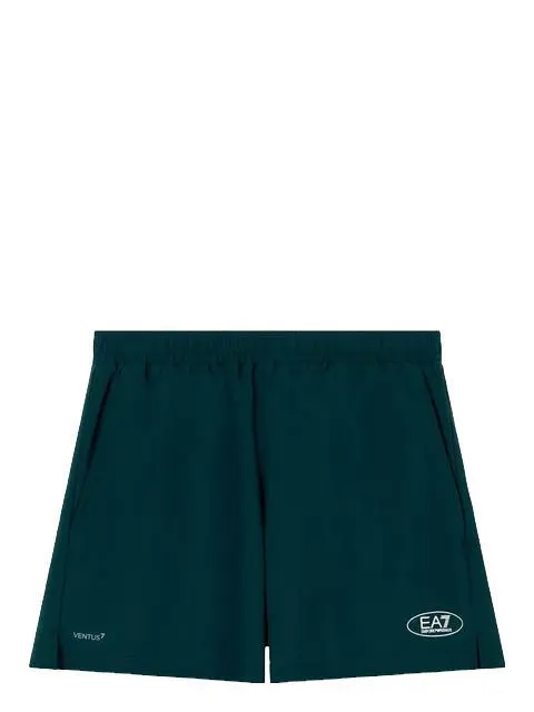 Emporio Armani Tennis Pro Ventus7 Technical Fabric Shorts - Green