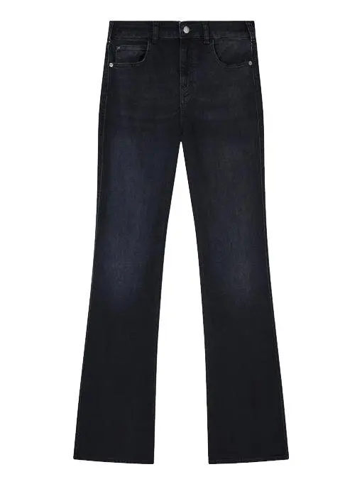 Emporio Armani Mid-high Rise Flared Jeans - Black