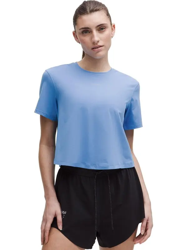 Lululemon Pace Crush Cross-back Graphic T-shirt - Pool Party