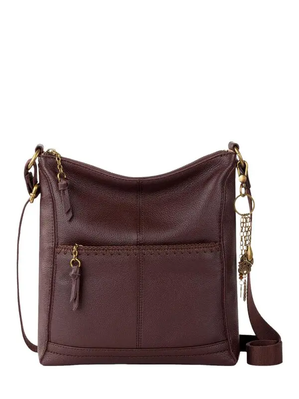 THE SAK Lucia Crossbody Leather Bag - Mahogany Stitch