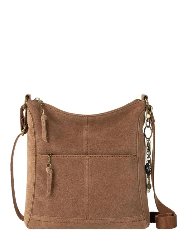 THE SAK Lucia Crossbody Leather Bag - Tobacco Suede