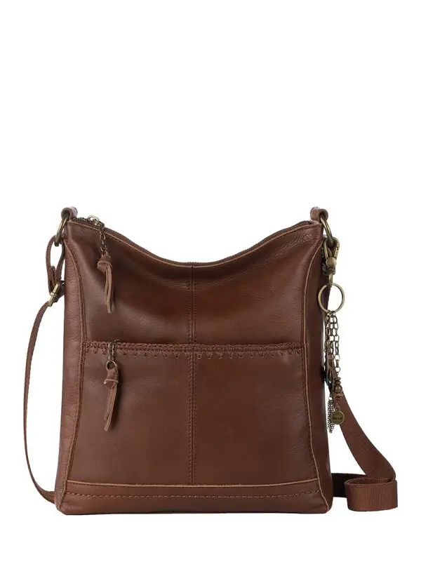THE SAK Lucia Crossbody Leather Bag - Whiskey Stitch