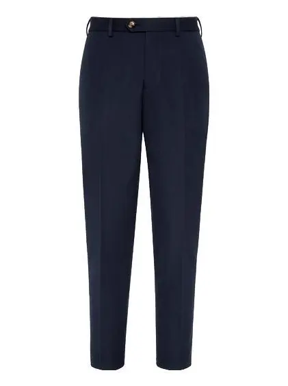 Brunello Cucinelli Gabardine Trousers - Avio Blue