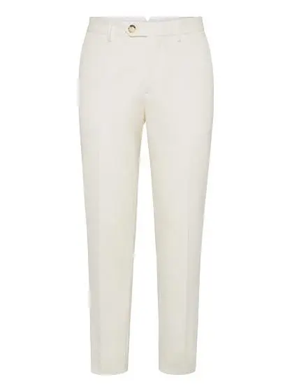 Brunello Cucinelli Gabardine Trousers - Panama