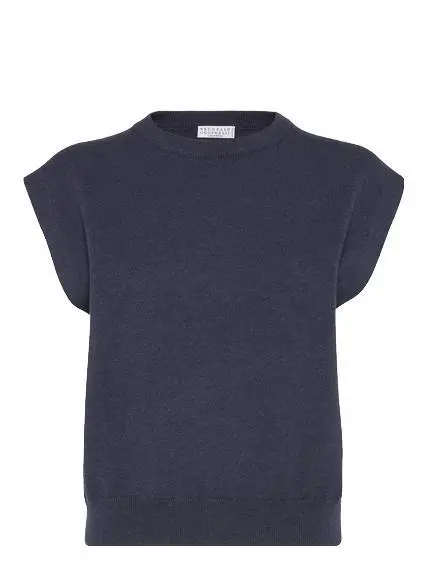 Brunello Cucinelli Cashmere Crew-neck Sweater - Navy Blue