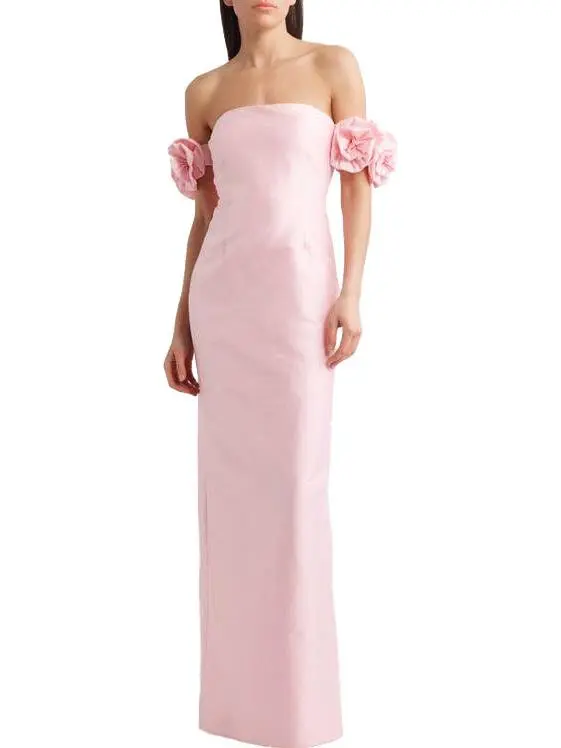Likely Azi Off-the-shoulder Column Gown - Roseshadow
