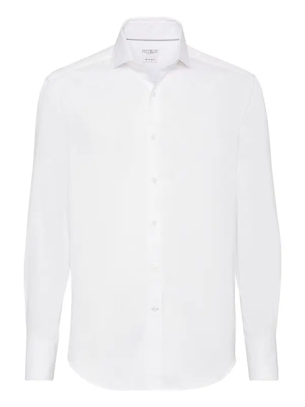 Brunello Cucinelli Twill Shirt - White