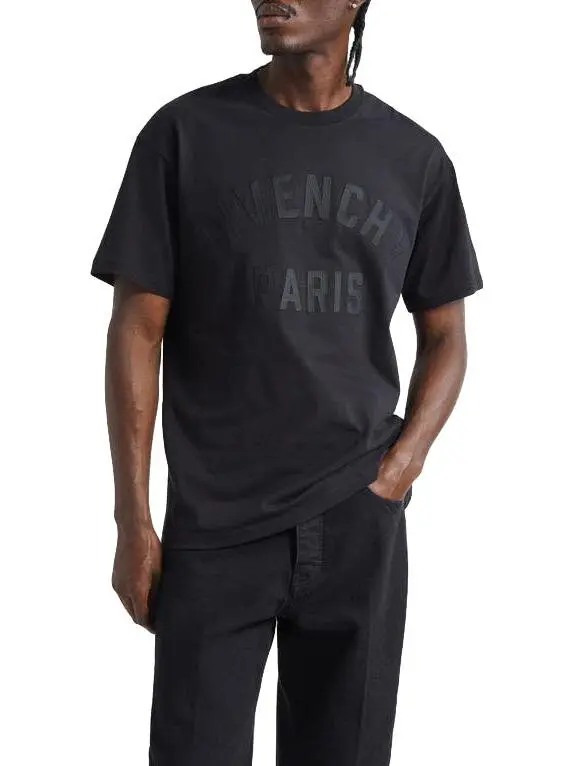 Givenchy Regular Fit Logo Patch T-shirt - Black