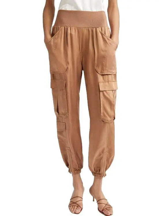Cinq À Sept Raven Cargo Parachute Pants - Brown Sandstone