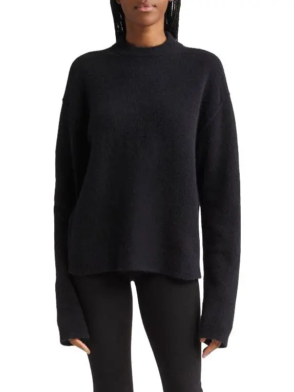 Rick Owens Tommy Alpaca & Wool Blend Sweater - Black