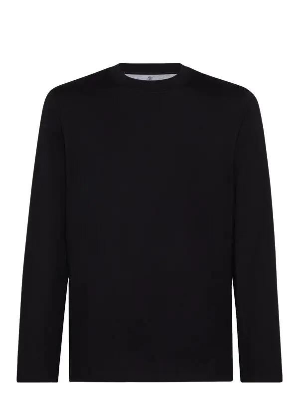 Brunello Cucinelli Long Sleeve T-shirt - Black