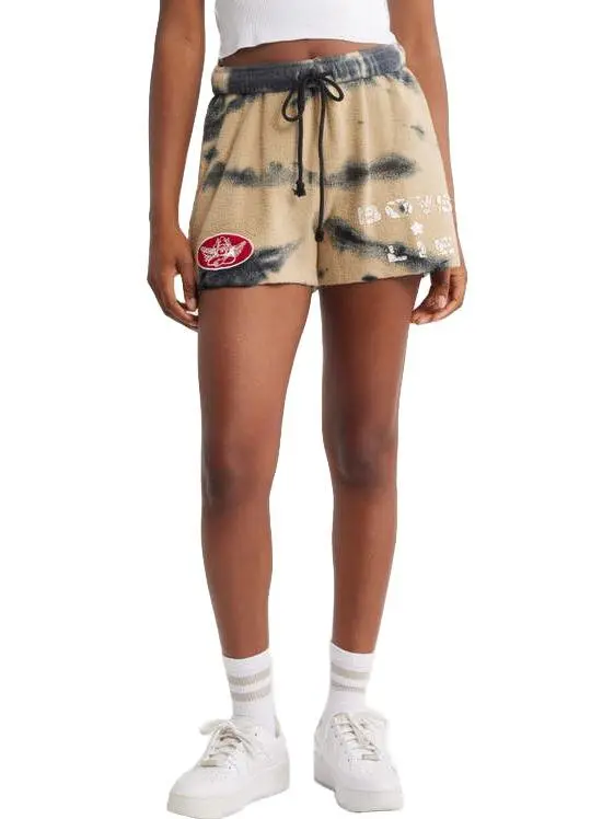 BOYS LIE I'm The Captain Cotton Blend Drawstring Shorts - Sand
