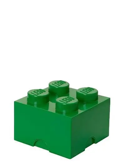 Lego Storage Brick 4 - Green