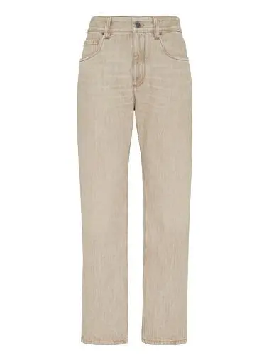 Brunello Cucinelli Authentic Denim Trousers - Warm Beige