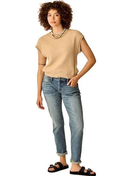 Carve Designs Phoebe Pullover Top - Biscuit