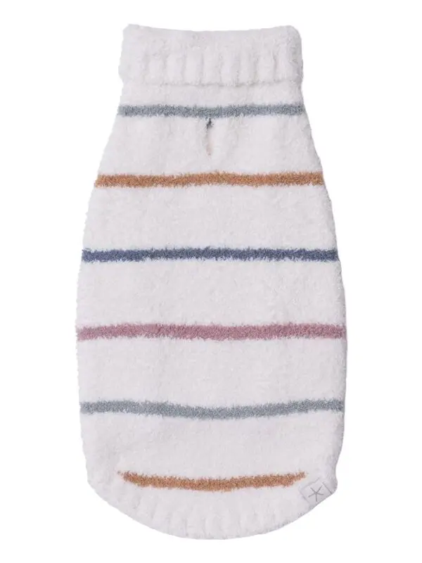 Barefoot Dreams Cozychic® Rainbow Stripe Pet Sweater - Cream Multi
