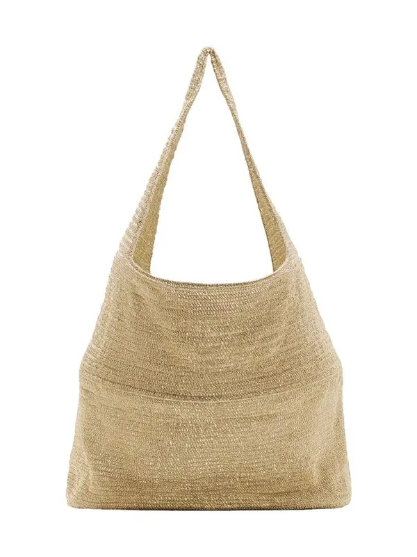 Mango X Supriya Lele Maxi Metallic Shoulder Bag - Gold