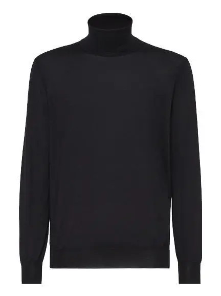 Brunello Cucinelli Cashmere And Silk Lightweight Sweater - Black