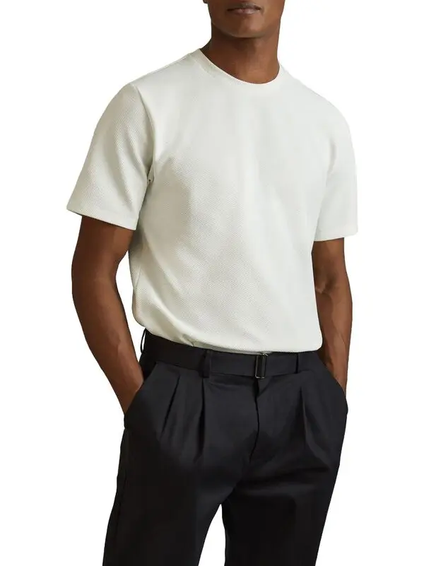 REISS Wick T-shirt - Off White