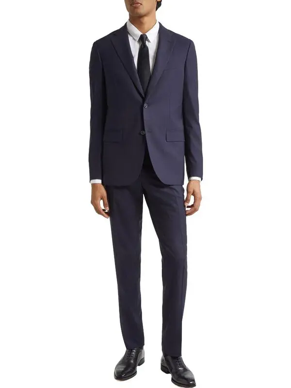 Boglioli B-line Virgin Wool Suit - Navy