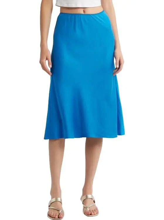 DÔEN Elowena Silk Skirt - Blue Tourmaline