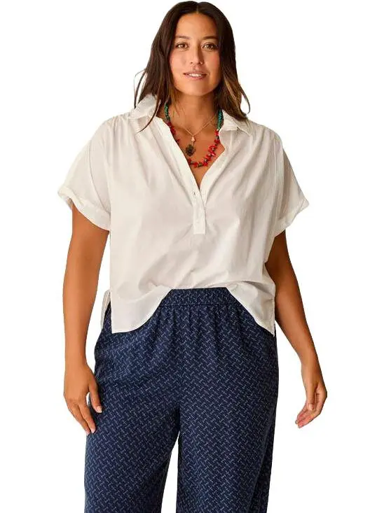 Carve Designs Elliott Voile Top - Cloud