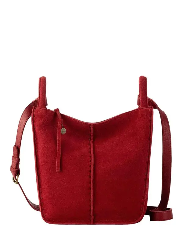 THE SAK Los Feliz Leather Crossbody Bag - Scarlet Suede