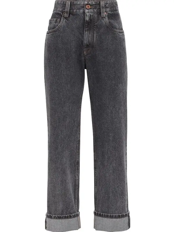 Brunello Cucinelli Cropped Trousers - Grey