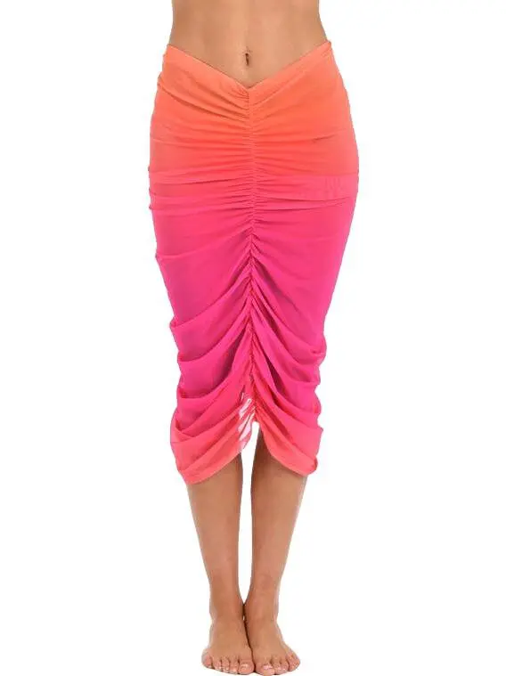 SUNSHINE 79 Ombré Convertible Cover-up Skirt - Pink