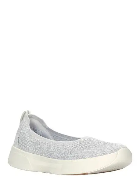 KEDS® Bliss Knit Sneaker - Snow White Silver