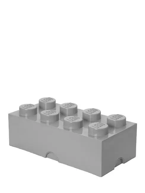 Lego Storage Brick 8 - Gray