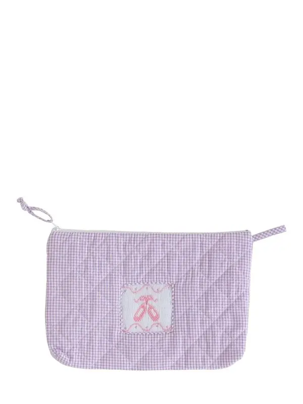 LITTLE ENGLISH Quilted Cosmetic Bag - Ballet