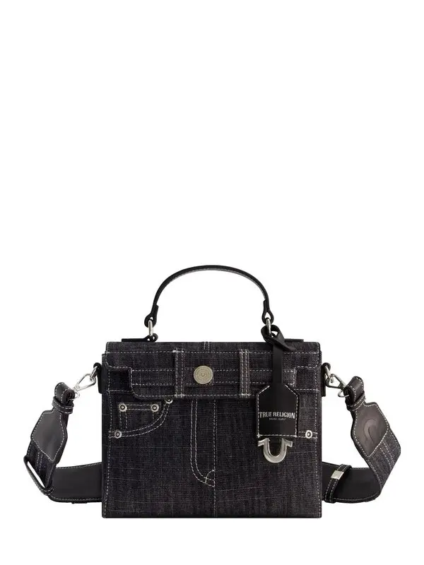 True Religion Mini Flap Bag - Black