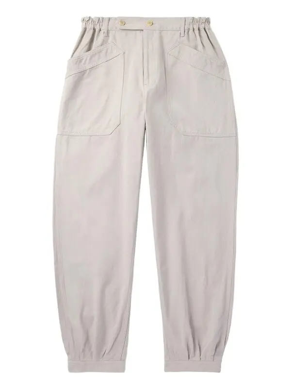 Visvim Carrol Tapered Cotton-twill Trousers - Neutrals