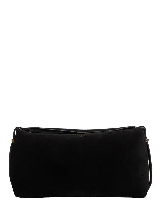TOTÊME Scoop Suede Clutch - Black