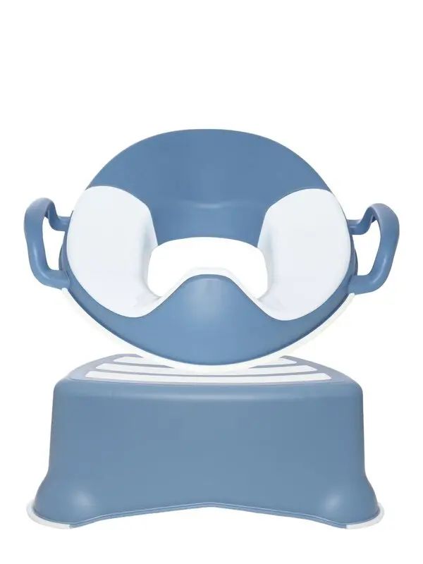 MY CARRY POTTY Toilet Seat And Step Stool Bundle - Ocean Blue